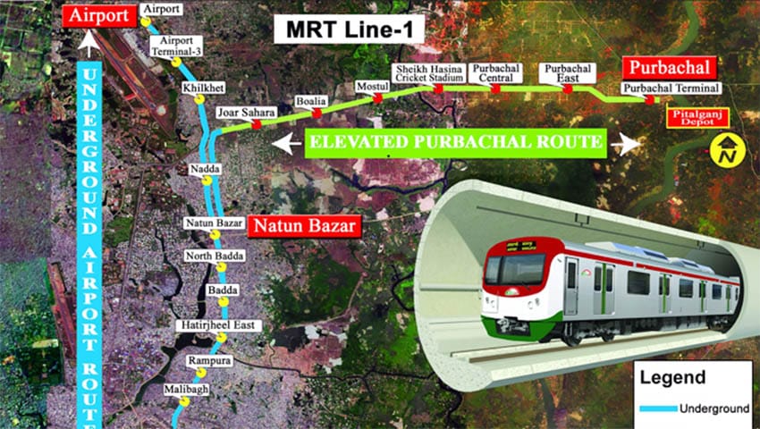 Countermeasure Implemented for Underground MRT Construction Work